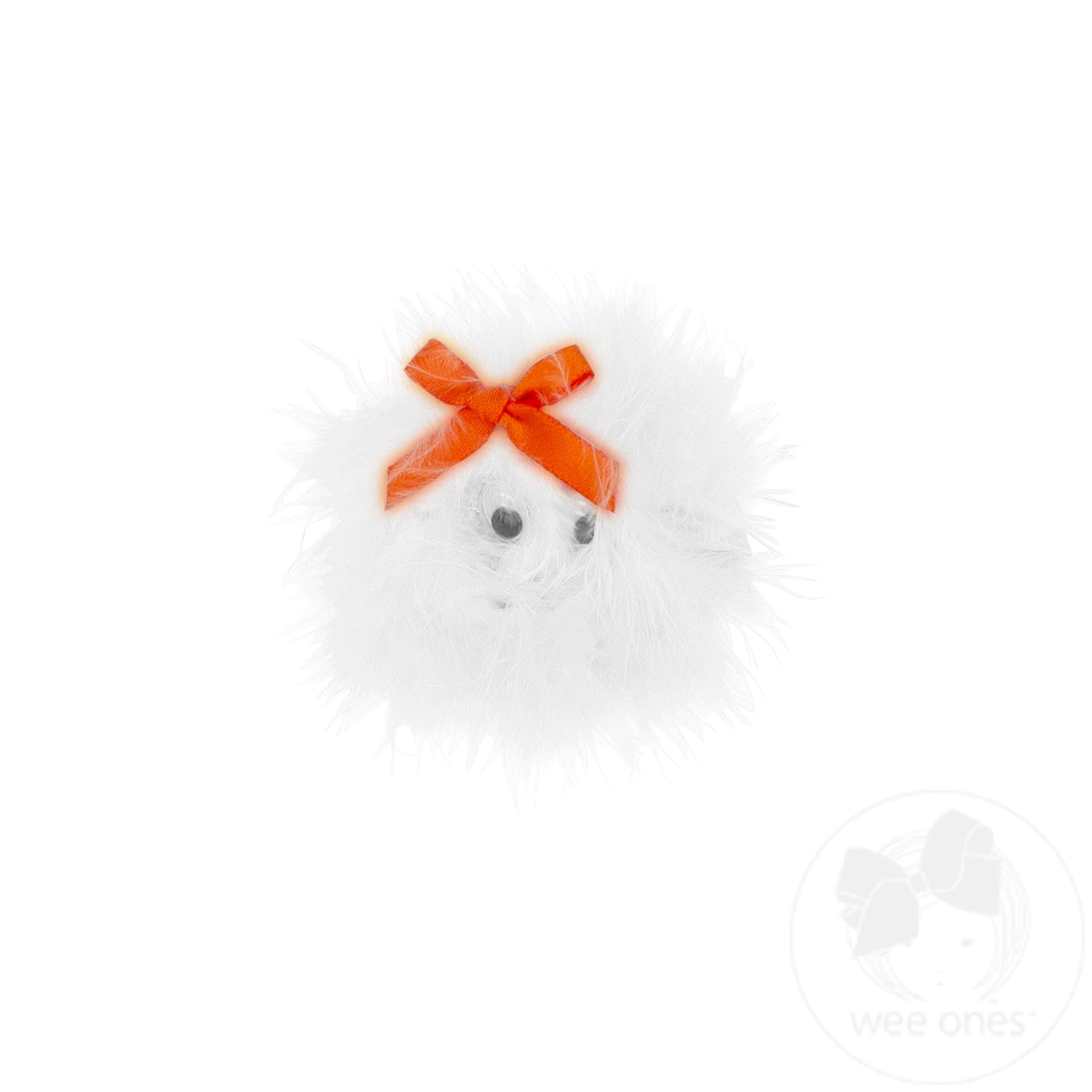 Ghost Marabou Feather Hair Clip - GHOST | Wee Ones Hair Bows & Accessories