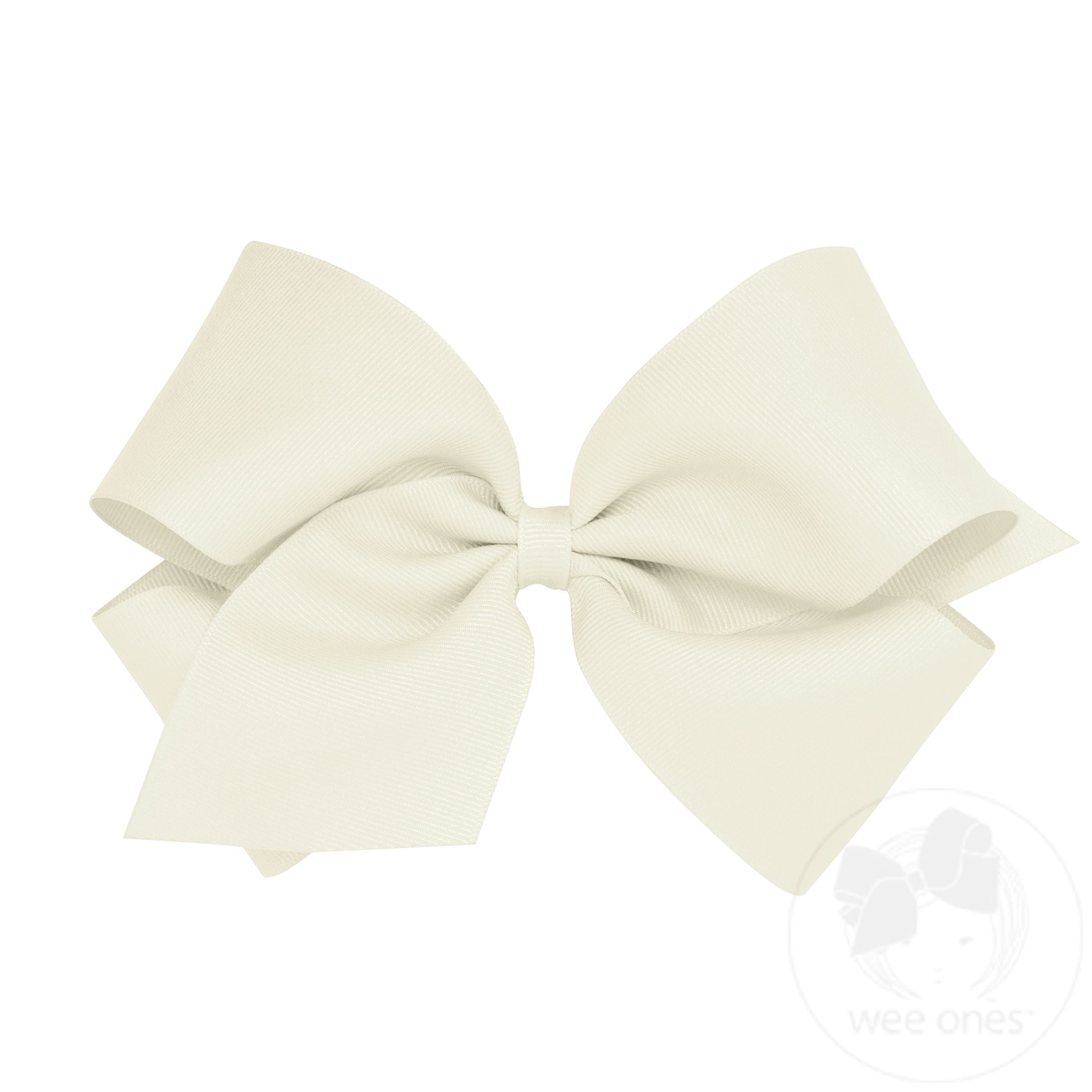 King Classic Grosgrain Hair Bow (Plain Wrap) - ORANGE | Wee Ones Hair ...